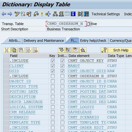 SAP Development Menu