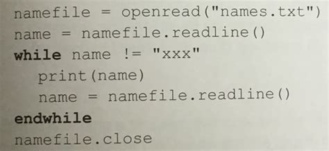 reading from and writing to an external file flashcards quizlet