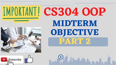 Cs304 Mcqs Objective Mid Term Part 2 Youtube
