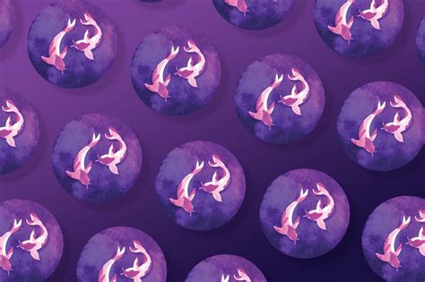 Lavender Haze Vinyl Sticker Dreamy Space Background With Koi Etsy
