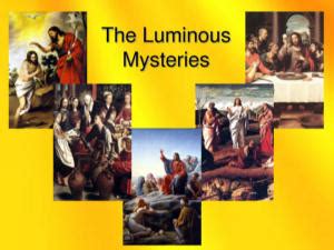 Praying The Rosary In The Year Of Faith The Luminous Mysteries Or