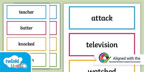 Linguistic Phonics Stage 5 6 Phase 4a T Sound Word Cards