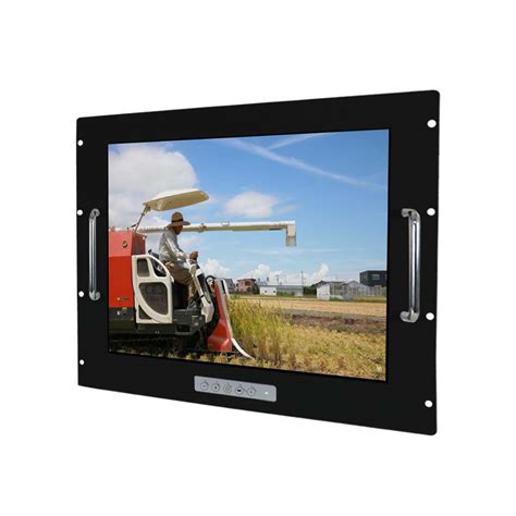 15inch Aluminum Front Bezel Rack Mount Design Industrial LCD Monitor