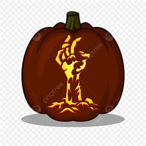 Zombie Hand Design For Pumpkin Carving Ideas Include File Ready To