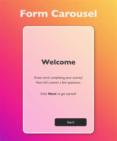 Caleb Wood On Linkedin I Developed A Form Carousel For A Technical