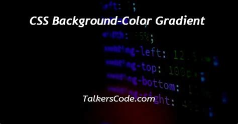 Css Background Color Gradient