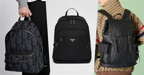 2023 男用名牌後背包年度必買排行榜！dior 放大版老花、prada 尼龍包…投資一款可以揹很久！