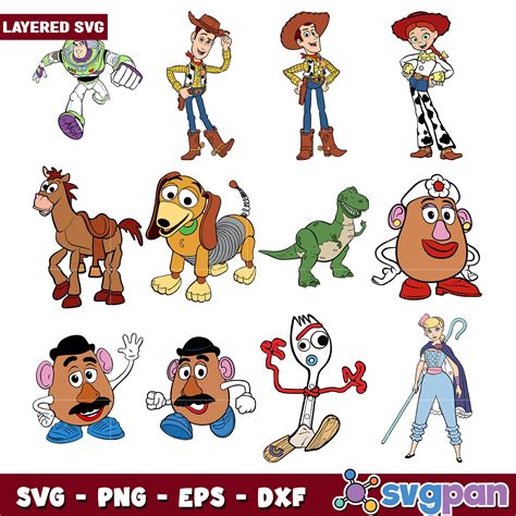 Toy Story Character Svg Bundle For Creative Projects Svgpan
