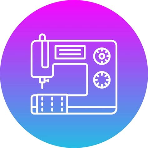 바느질 기계 아이콘 프리미엄 벡터