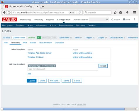 Debian 10 Buster Zabbix 40 Add Monitoring Target Item Server World
