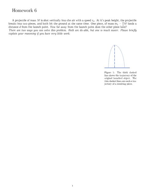Solved Homework A Projectile Of Mass M Is Shot Vertically Chegg