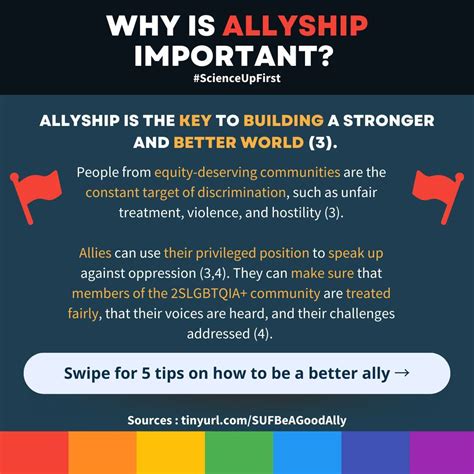 How To Be A Good Ally Scienceupfirst