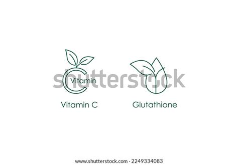 Vitamin C Glutathione Icon Vector Illustration Stock Vector Royalty
