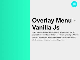 Overlay Hamburger Menu Code With Example CodeHim