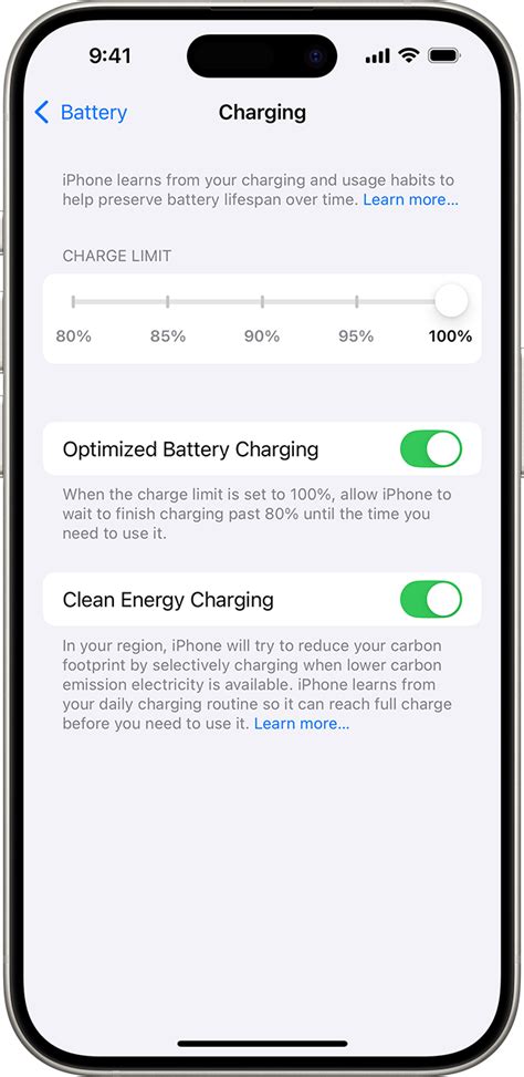 About Charge Limit And Optimised Battery Charging On Iphone Apple Support Au