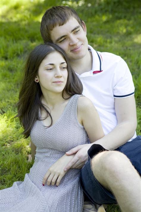 First Love Stock Image Image Of Brunette Park Teen 11271645