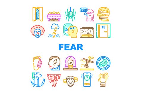 Fear Phobia Problem Collection Icons Set Graphic By Sevvectors