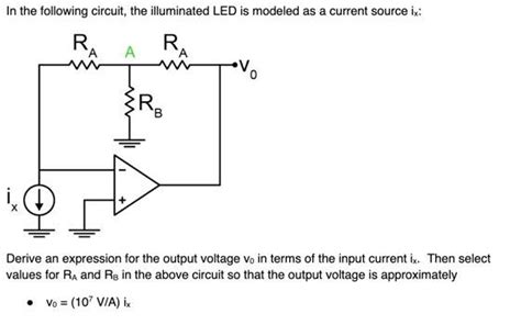 Solved In The Following Circuit The Illuminated LED Is Chegg