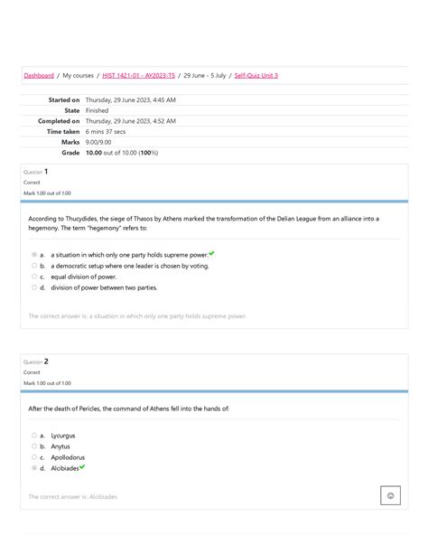 self quiz unit 3 attempt review started on thursday 29 june 2023 4