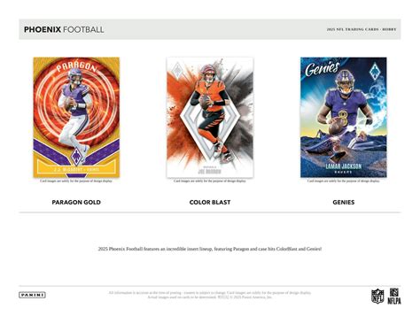 2025 Panini Phoenix Football Hobby Box Da Card World