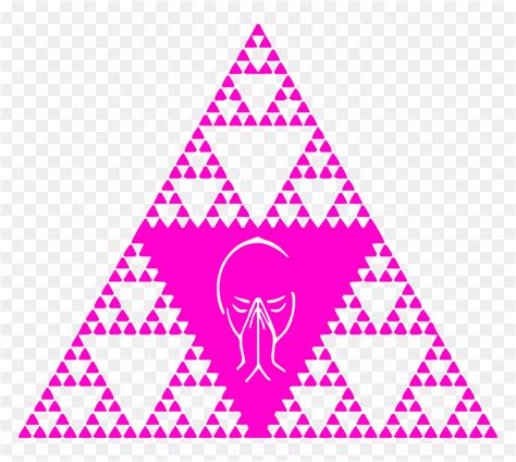 Serpinski Triangle Sierpinski Triangle Coloring Worksheet Hd Png