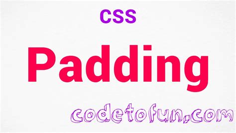 Css Padding Property Codetofun