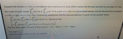 solved suppose the function y h x is nonnegative and