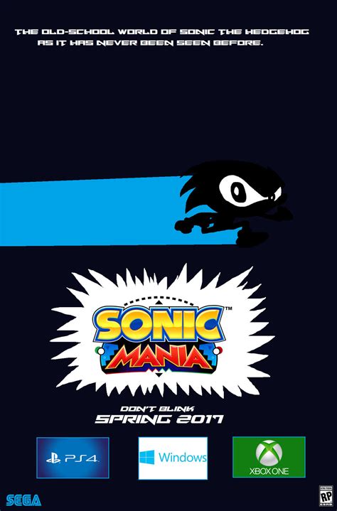 Sonic Mania Poster By Trc Tooniversity On Deviantart