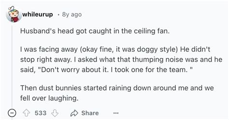 Of The Funniest Reasons People Had To Stop Having Sex Cracked Com