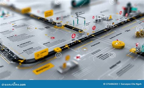 Operational Structure Line Icons Collection Hierarchy Organization Coordination Integration