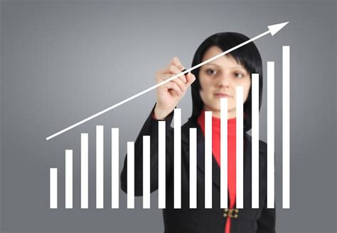 Premium Photo Woman Drawing Graph