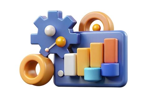 3d Ai Predictive Analytics Cost Management Icon Concept In Financial Strategy Vector