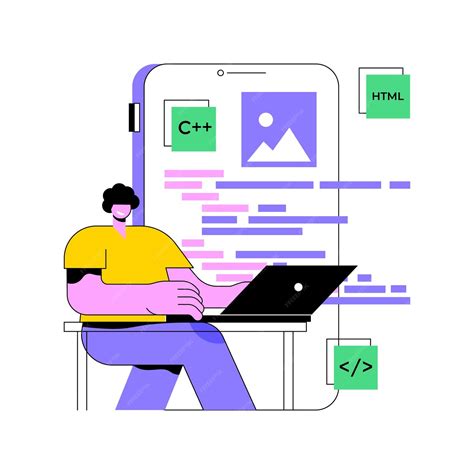 Premium Vector Mobile Application Development Abstract Concept Vector Illustration