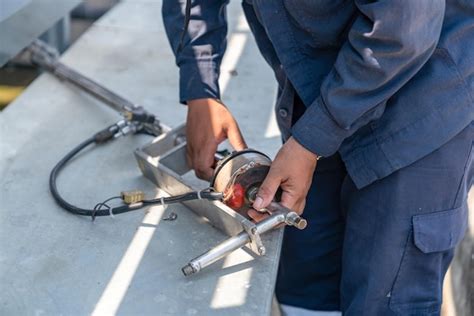 Premium Photo Sampling Pipe For Sampling Air In Stack Of Boiler Environment Monitoring