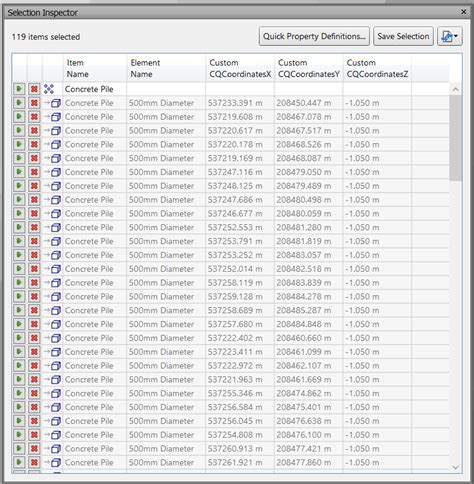 Export Coordinate Data For Selected Entities Using Selection Inspector Autodesk Community