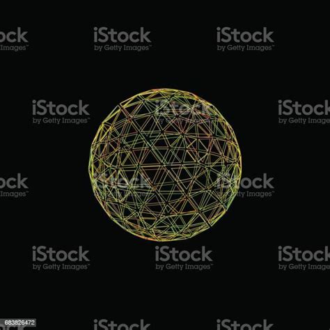 추상 다각형 깨진된 영역입니다 검은 배경에 고립 벡터 일러스트입니다 0명에 대한 스톡 벡터 아트 및 기타 이미지 0명 3