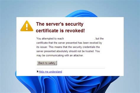 A Certificate Was Revoked By Its Issuer How To Fix It