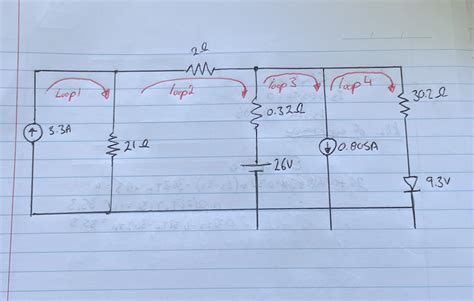 Solved Find All Of The Mesh Currents And Show Working Please Chegg Com