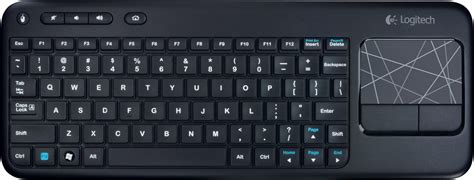 Logitech Wireless Touch Keyboard K400 With Built In Multi Touch Touchpad Black Mx