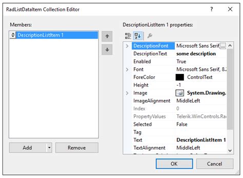Design Time Winforms Listcontrol Telerik Ui For Winforms