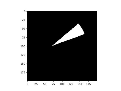 How Can I Crop A Sector Of A Circle On An Image In Python Using Scikit