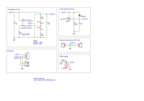 Lipo Battery Charger Mcp73831 With Load Sharing Resources Easyeda