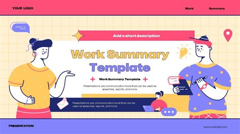 Ppt Of Work Summary Ppt Template Pptx Wps Free Templates