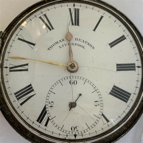 Antique 1817 Verge Silver Hunter Pocket Watch Thomas Beatson Liverpool Working — Wheeler Antiques