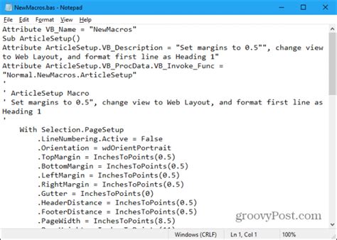 How To Save And Restore Macros In Microsoft Office