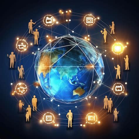 Premium Photo Innovative Communication Tech Concept Of A Globally Connected World Cloud