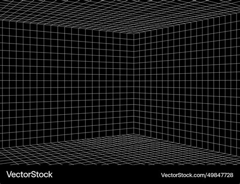 Perspective Grid Background 3d Royalty Free Vector Image