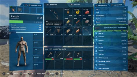 Tai Doan Digital Designer Ark Survival Evolved UI Redesign