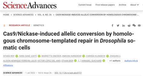 Science Advances：新的更安全的crispr方法可能有助于在未来纠正遗传缺陷 知乎