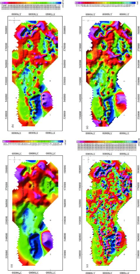 A Residual Anomaly Map Of Mhp B And C Vertical Gradient Anomaly